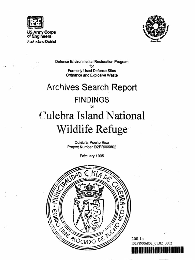 Archive Search Report - 1995 - Culebra NWRL | PDF | Tide | United ...