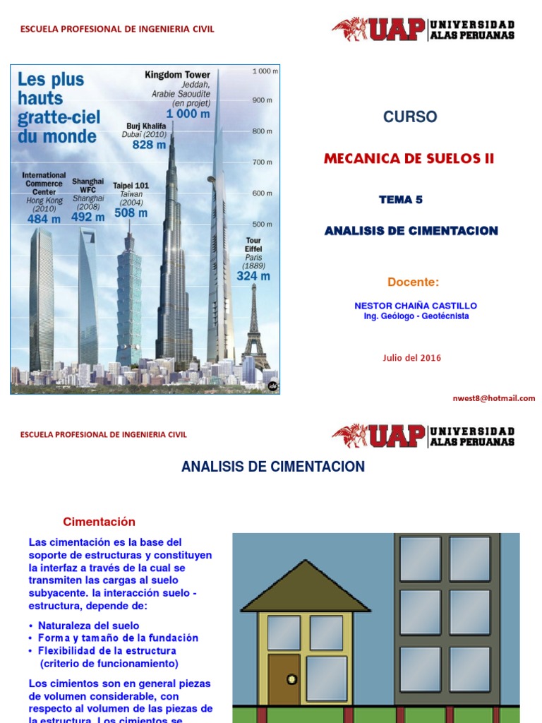 Tema 5 Analisis de Cimentacion | PDF | Fundación (Ingeniería ...