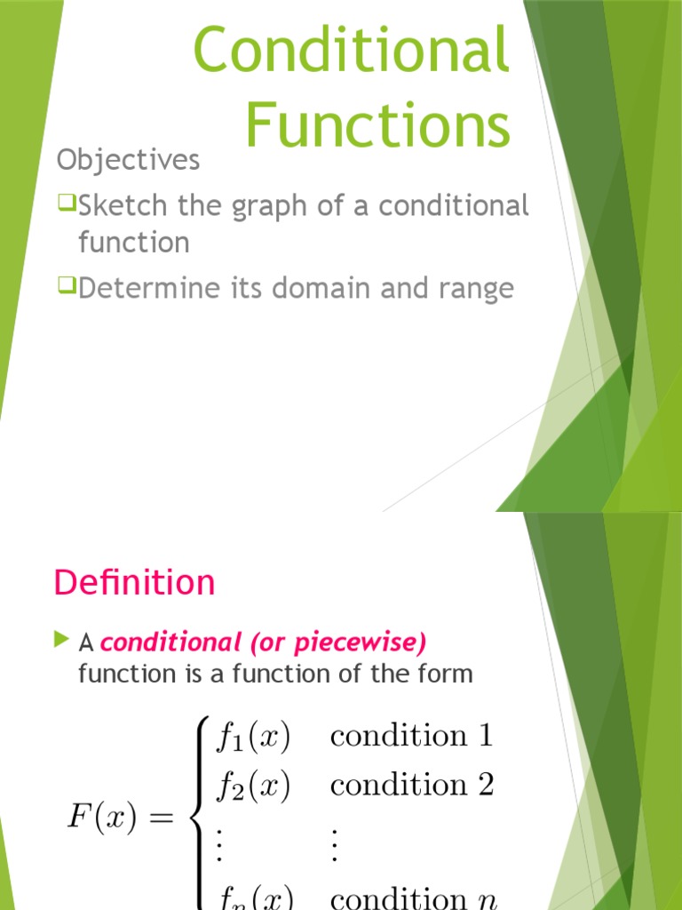 1.5 Conditional and Absolute Value Functions | PDF