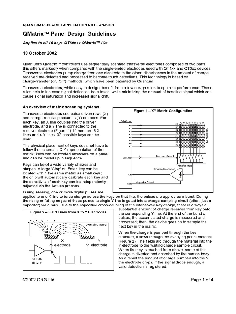 An-Kd01 Qmatrix Design Rules | PDF | Printed Circuit Board | Capacitor