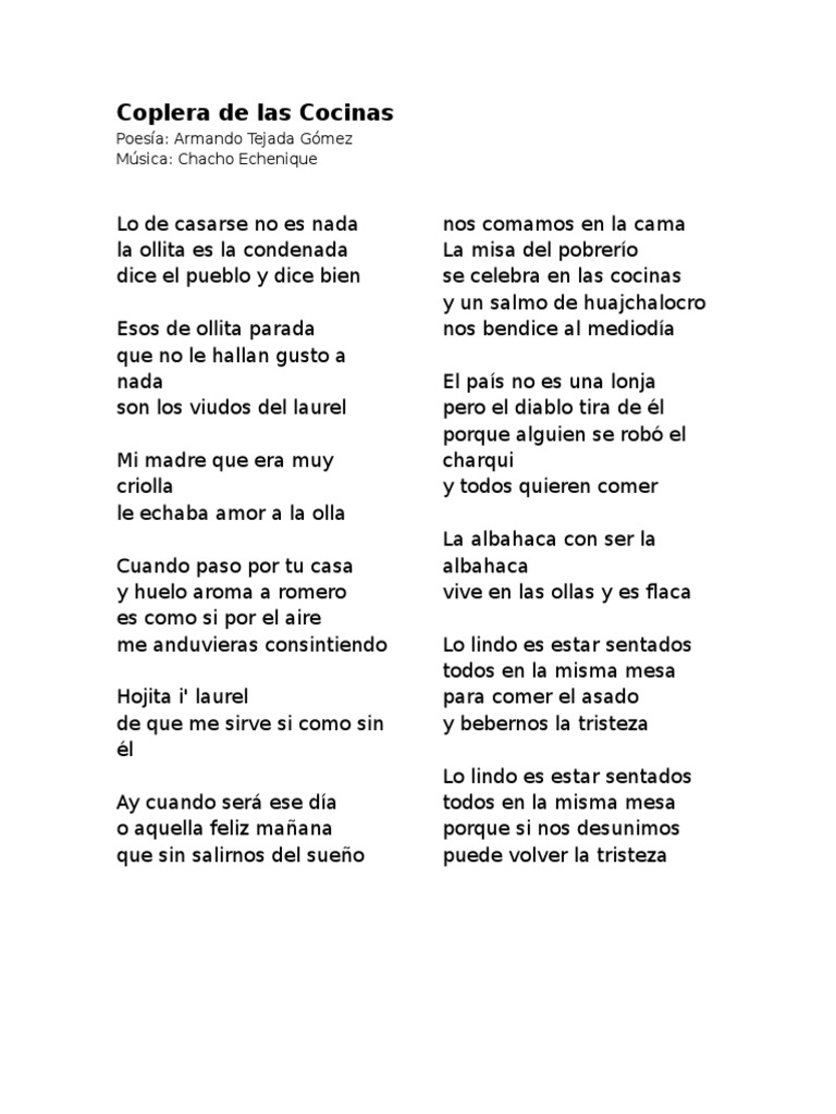 Coplera de Las Cocinas | PDF