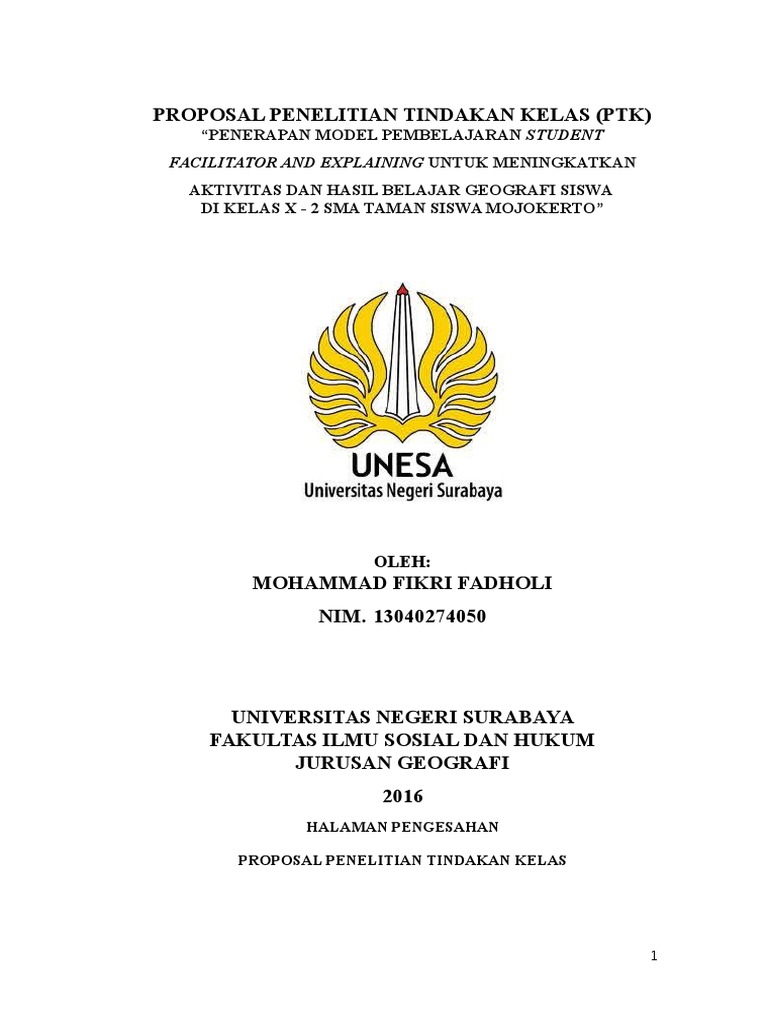 Download Contoh Laporan Ptk Penelitian Tindakan Kelas Lengkap - Riset