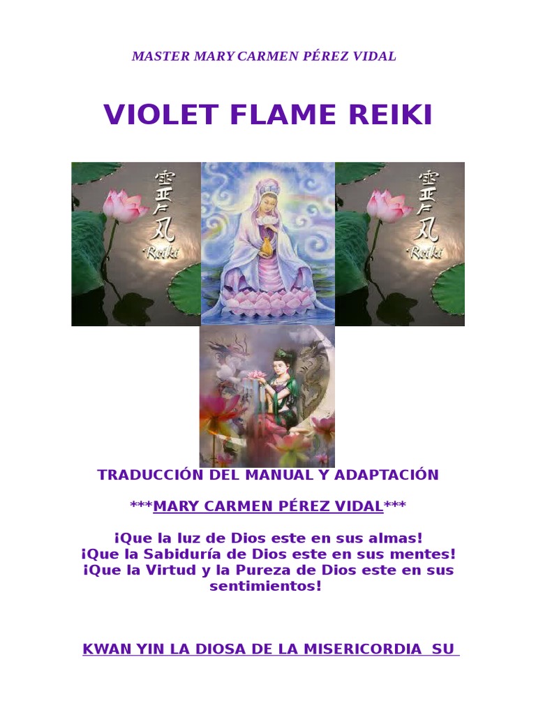 Manual Reiki Violet Flame | PDF | Creencia religiosa y doctrina | Jainismo