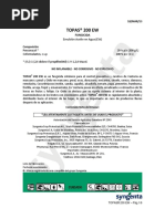 Ficha Técnica GASTOXIN Español | PDF | Aluminio | Agua