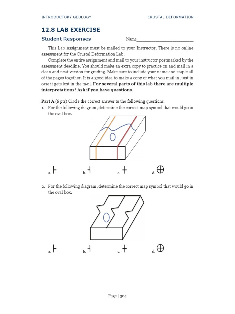 Crustal Deformation Lab Assignment | PDF | Fault (Geology) | Geology