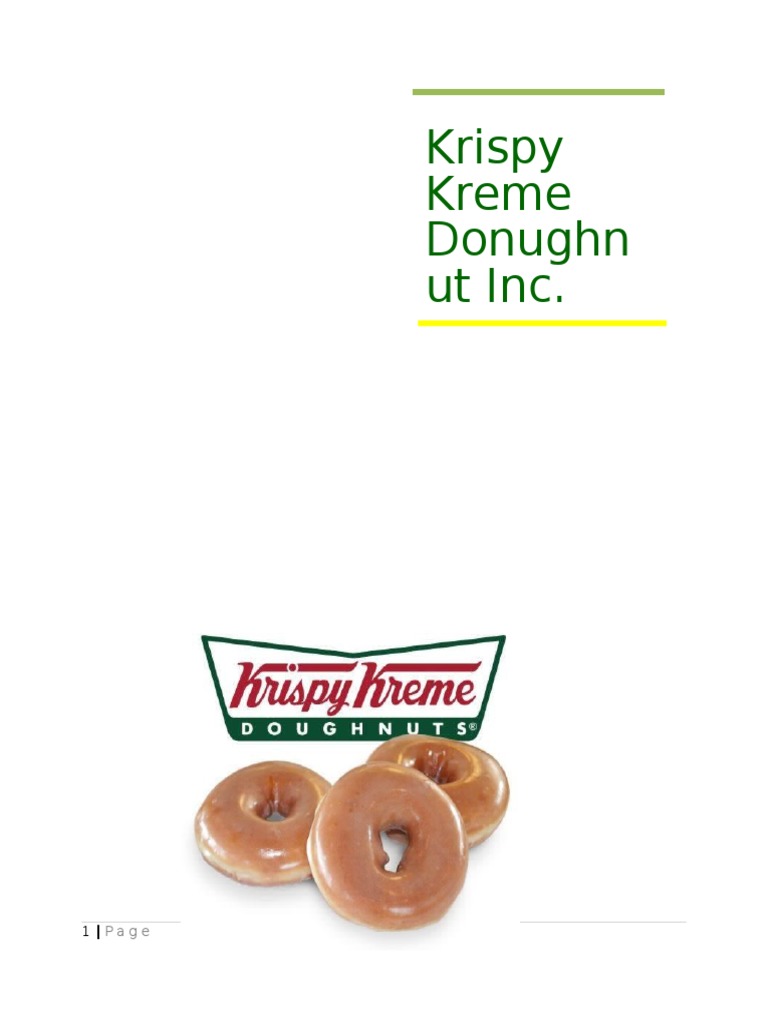 Krispy Kreme Final | PDF | Doughnut | Retail
