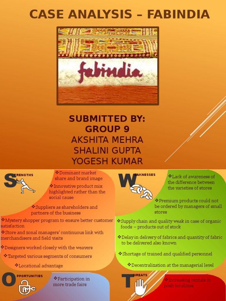 Case Analysis - Fabindia: Submitted By: Group 9 | PDF | Career & Growth ...