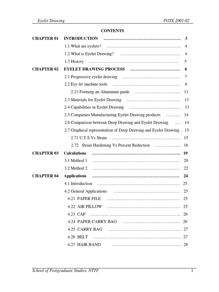 Eyelet Drawing | PDF | Sheet Metal | Ultimate Tensile Strength