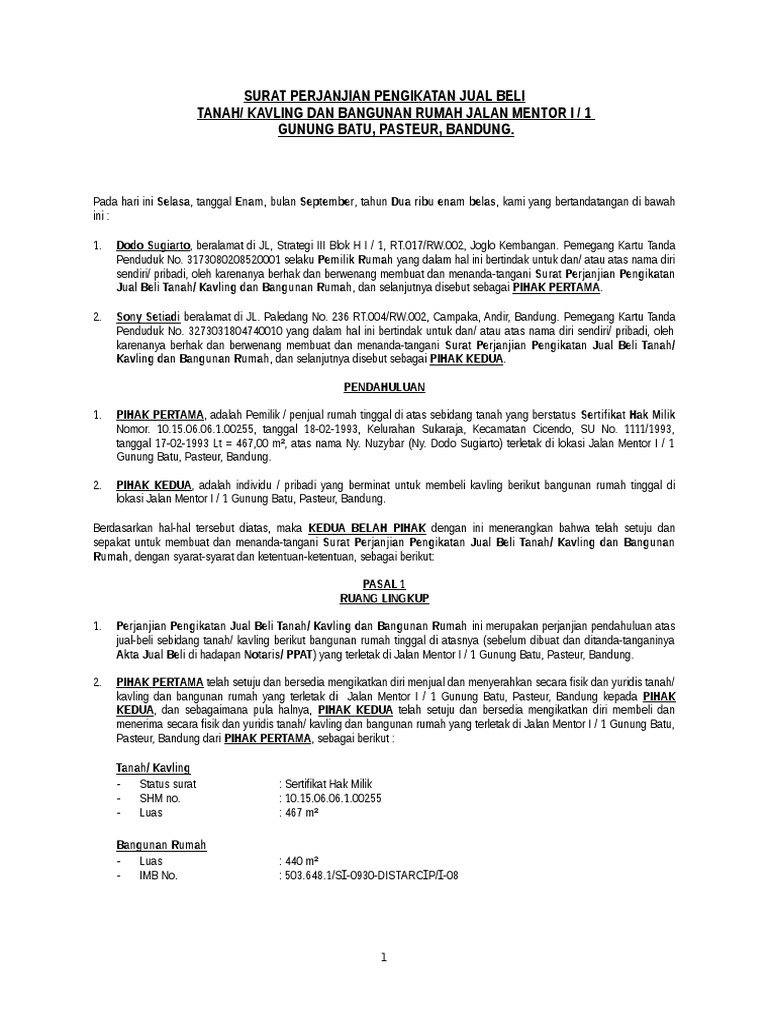 PPJB Mentor Rev 5 | PDF