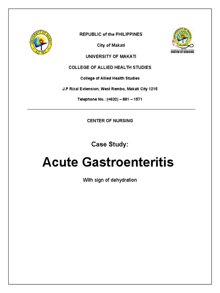Case For Acute Gastroenteritis | PDF | Stomach | Gastroenterology