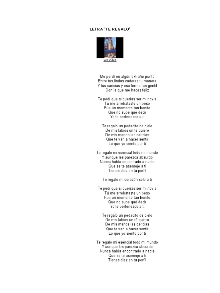 Te Regalo | PDF