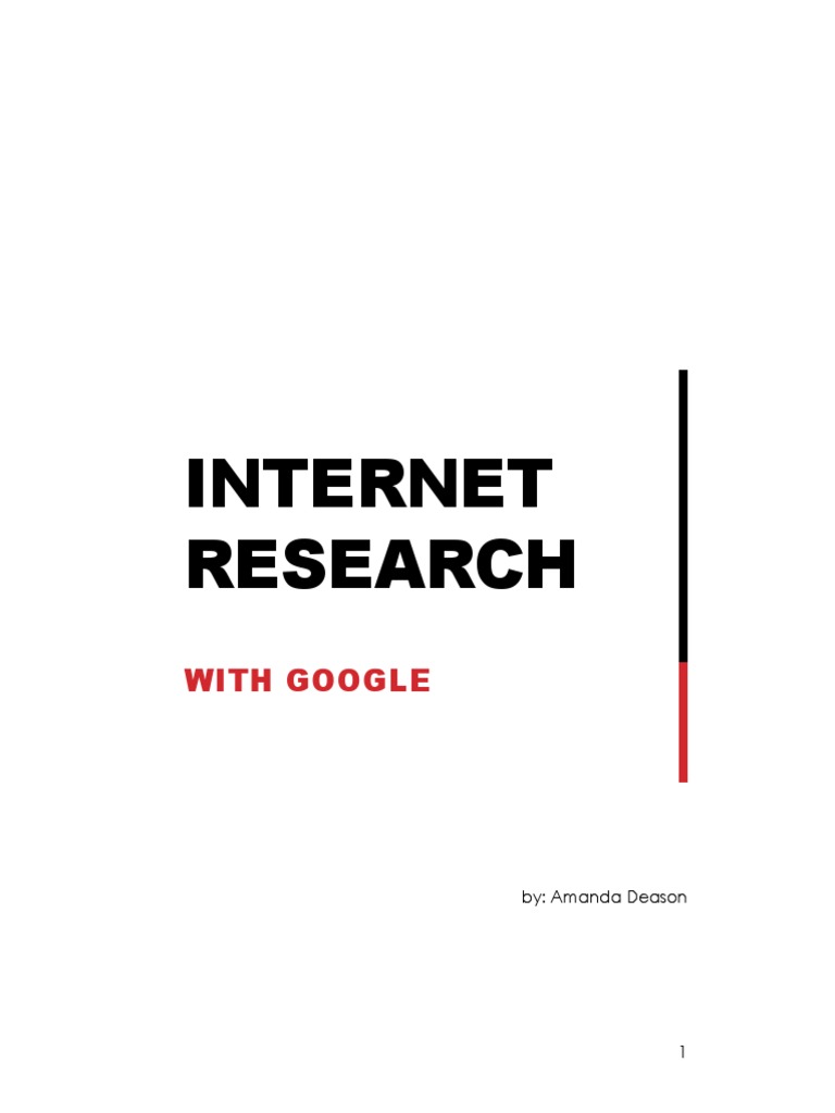 Amanda Deason-Internet Research With Google (2015) | PDF | Web Browser ...