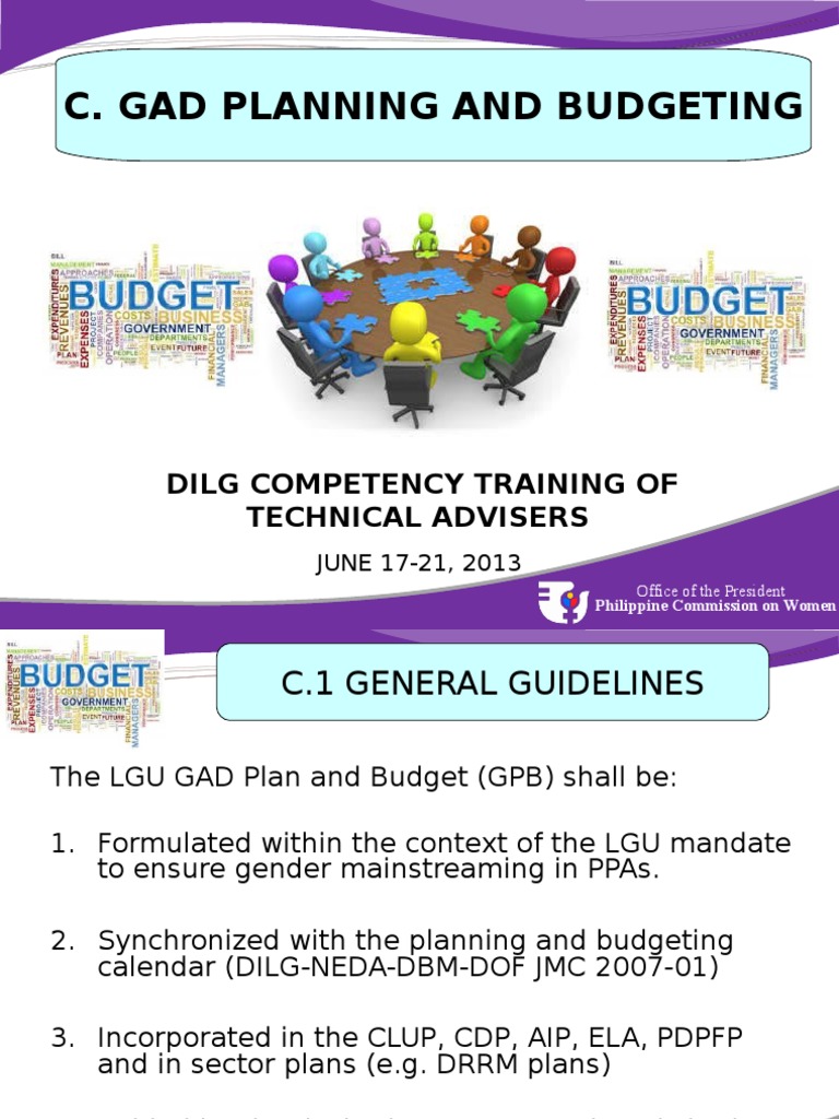 GAD Planning and Budgeting Guidelines | PDF | Gender | Gender Studies