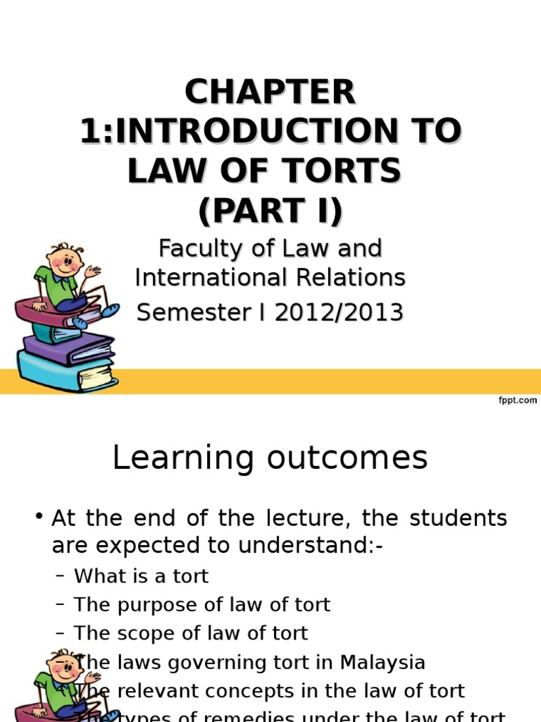 Chapter 1 - Introduction To Torts Law | PDF | Tort | Damages