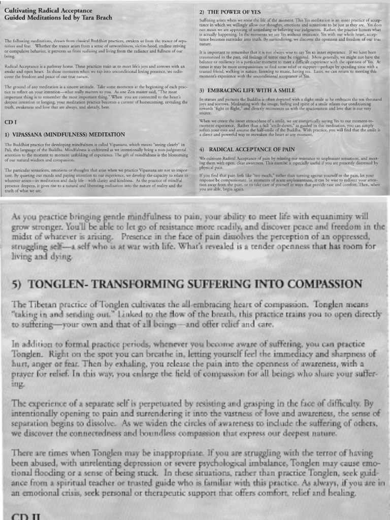 Radical Acceptance Guided Meditations By Tara Brach Pdf Pdf