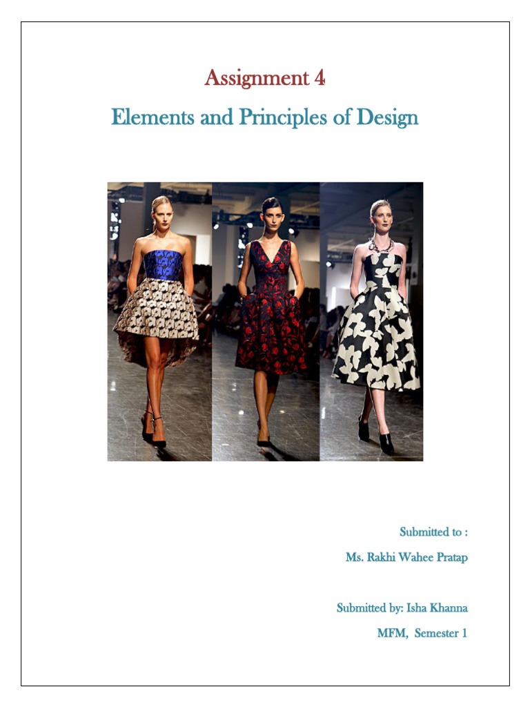 Elements and Principles of Fashion | PDF | Composition (Visual Arts ...