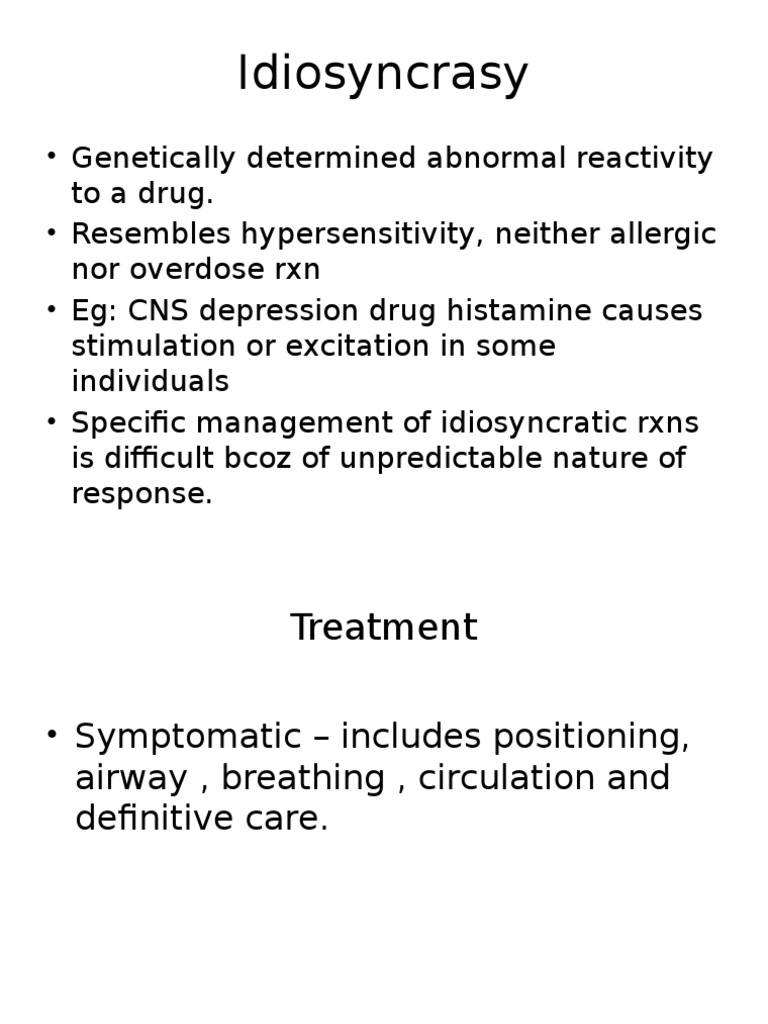 Idiosyncrasy and Lignocaine Overdose | PDF