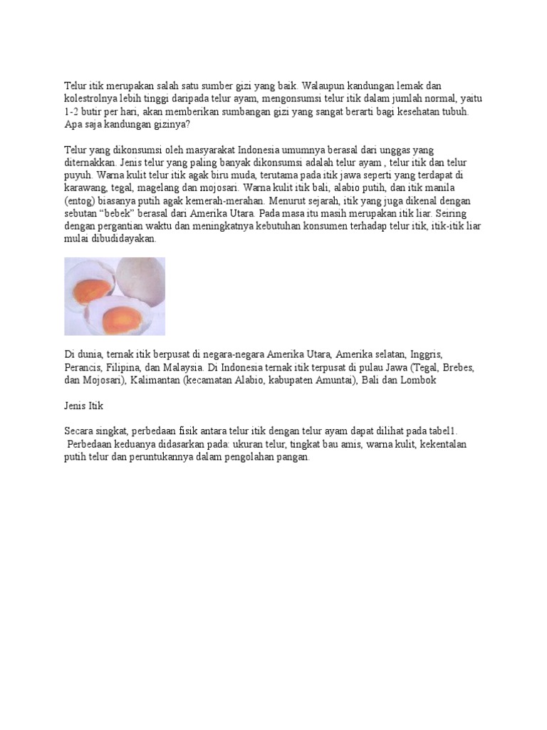 Telur Dan Kerbau | PDF | Kesehatan Holistik | Sains & Matematika