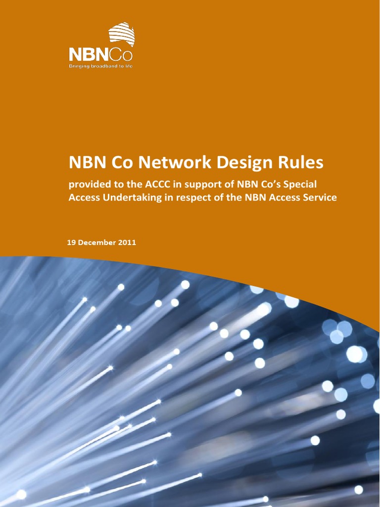 NBN Network Design Rules | PDF | Fiber Optic Communication | Computer ...