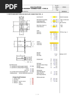 Beam Splice Connection With End Plate Calculation | PDF | Screw | Beam (Structure)