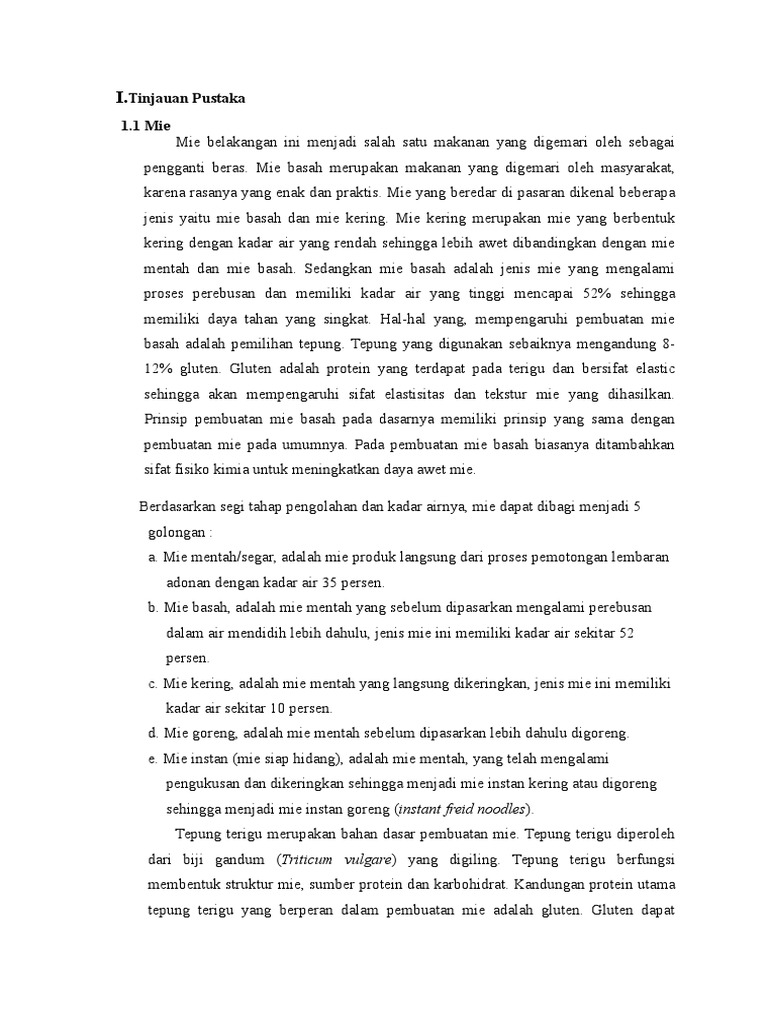 Tinjauan Pustaka Mie Beras Merah | PDF