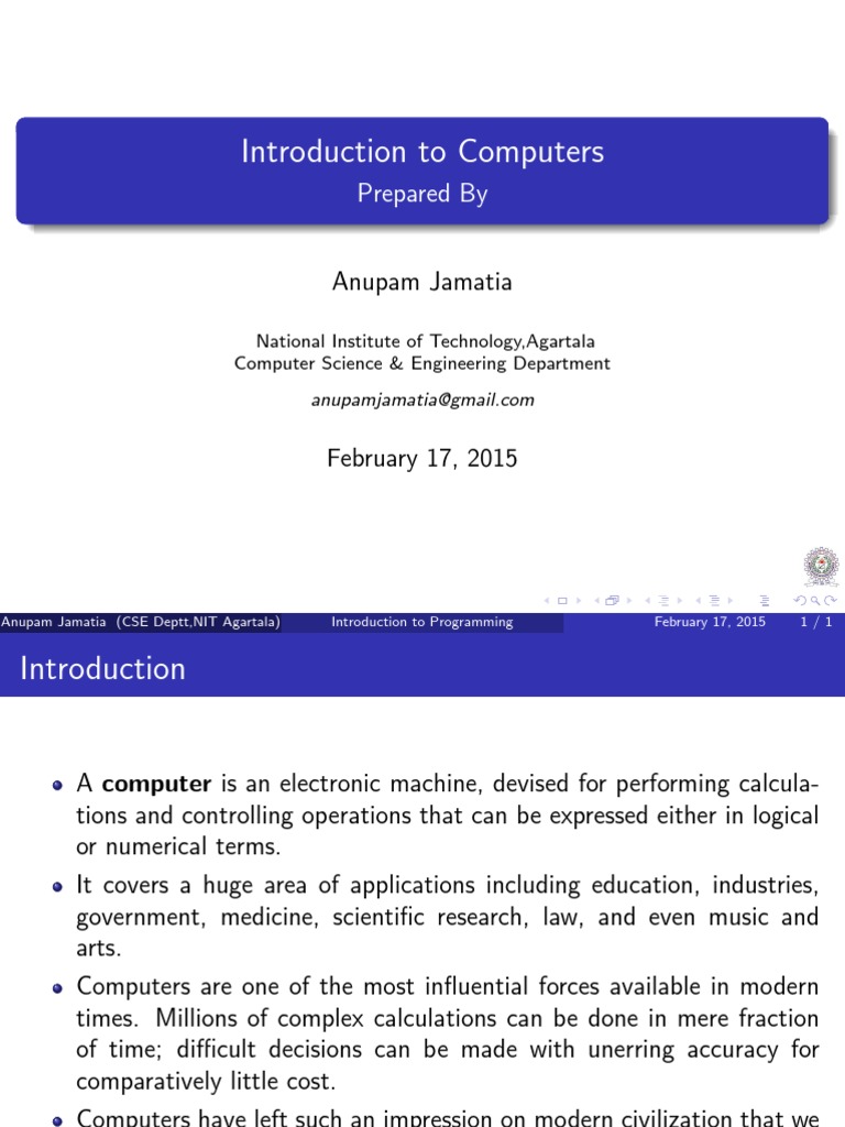 IP Lecture 1 | PDF | Random Access Memory | Instruction Set
