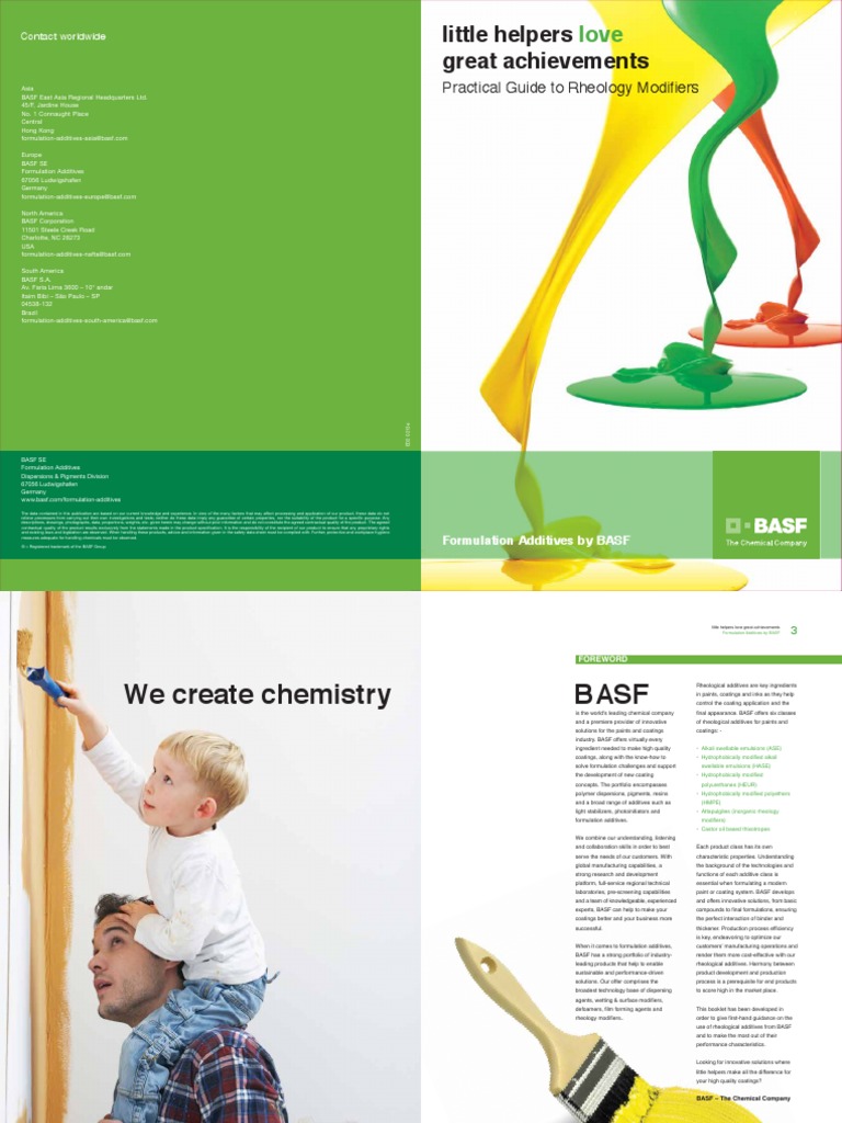 BASF Rheology Modifiers Practical Guide PDF | Download Free PDF | Rheology | Paint