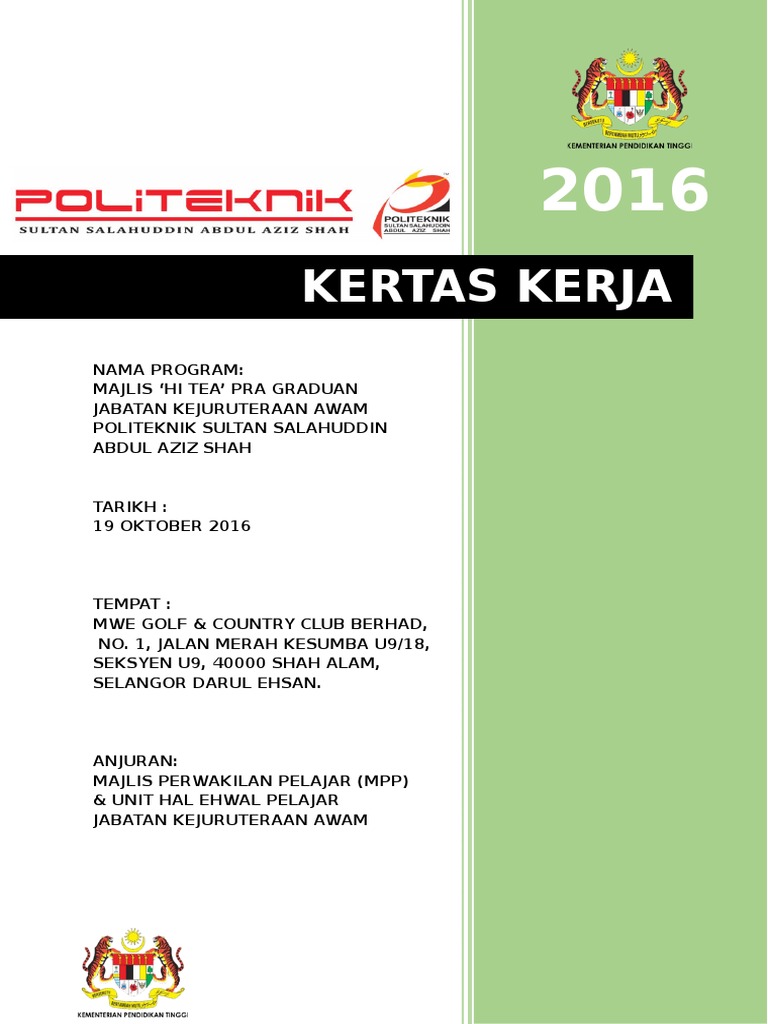 Contoh Kertas Kerja | PDF