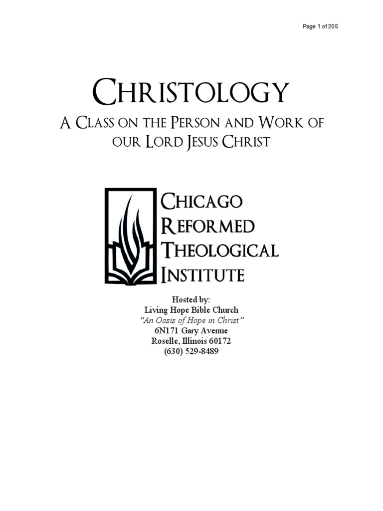 Christology.pdf | Christology | Logos (Christianity)