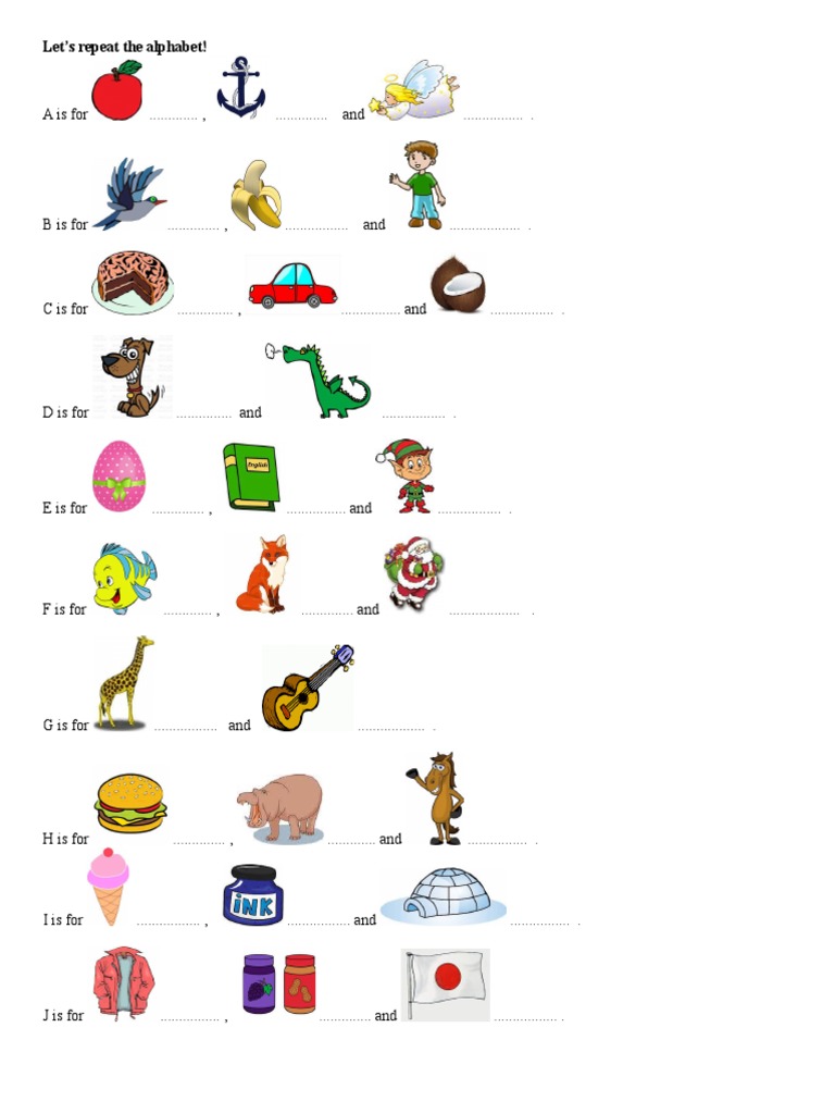 Let's Repeat The Alphabet! | PDF