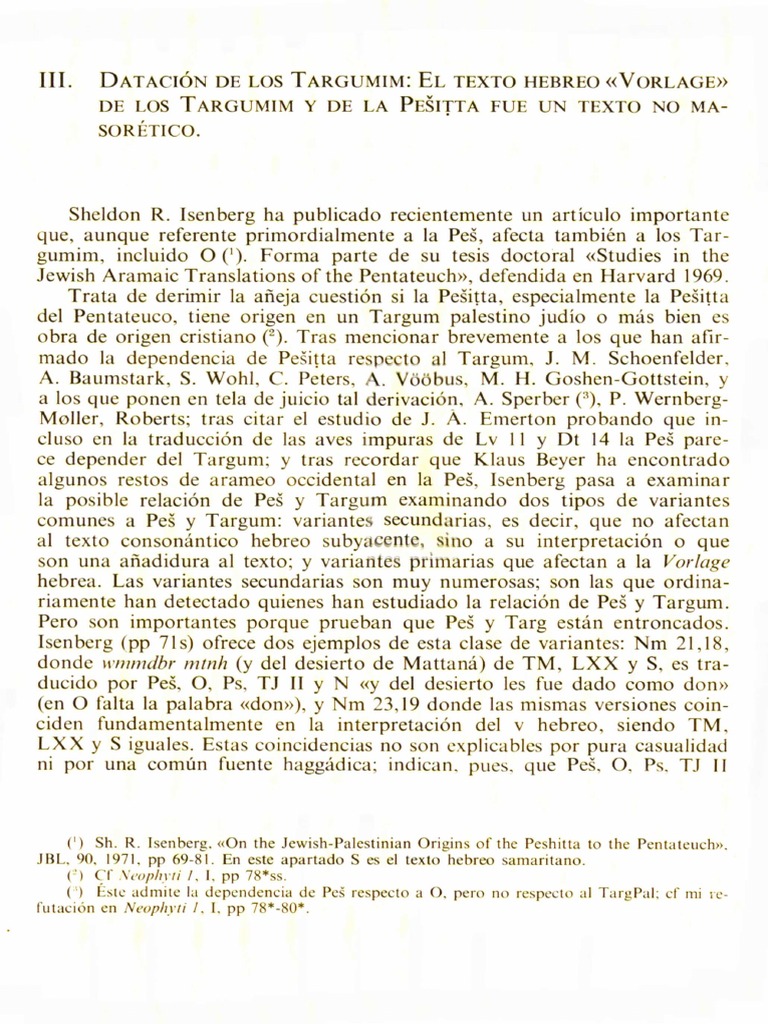 Datación de los Targumim y Pesitta | PDF | Grupos etnoreligiosos ...