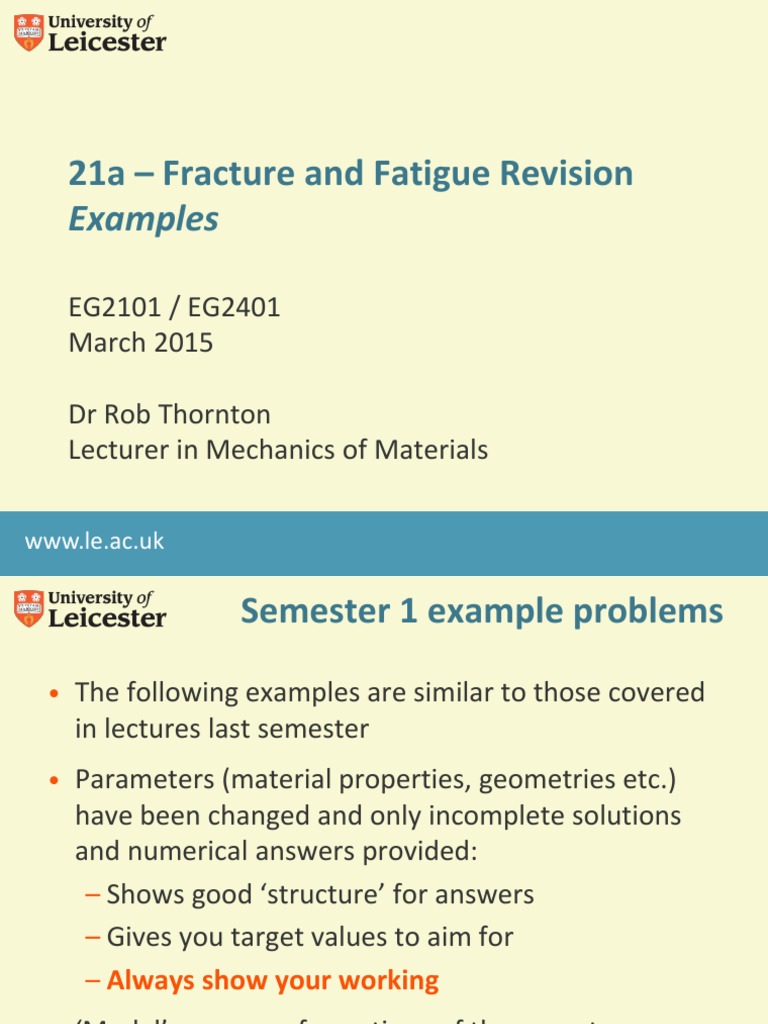 Fatique Life Estimation | PDF | Fatigue (Material) | Fracture