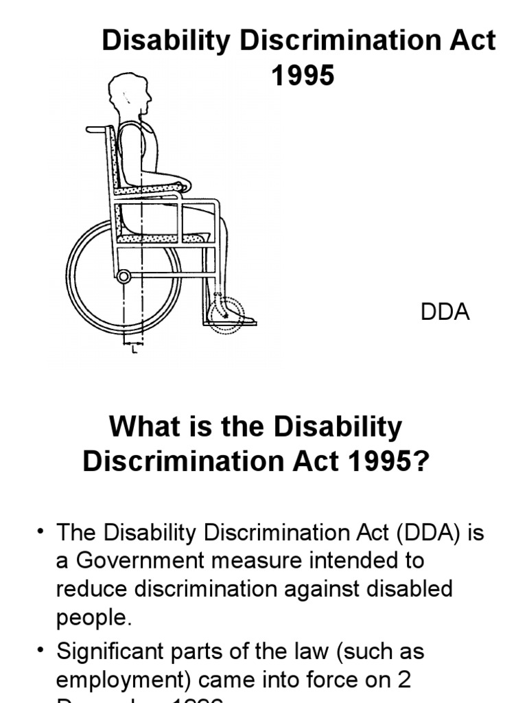 Disability Discrimination Act and DFG | PDF | Disability | Government