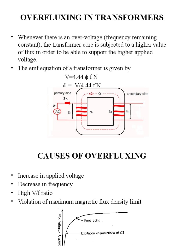 Overfluxing in Transformers | PDF