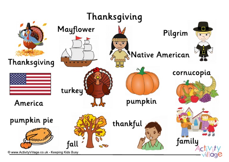 Thanksgiving Word Mat | PDF