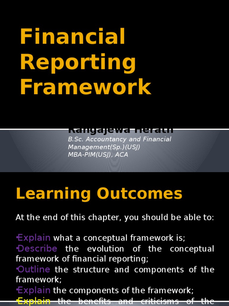 Financial Reporting Framework | PDF | Financial Statement | Financial ...