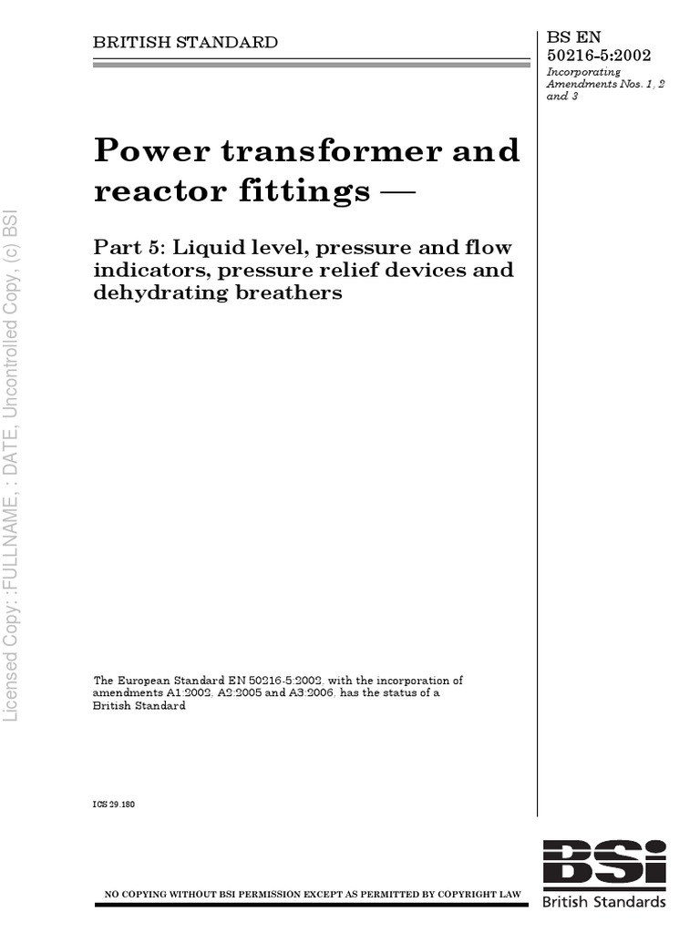 BS en 50216-5 2002 | PDF | Switch | Relay