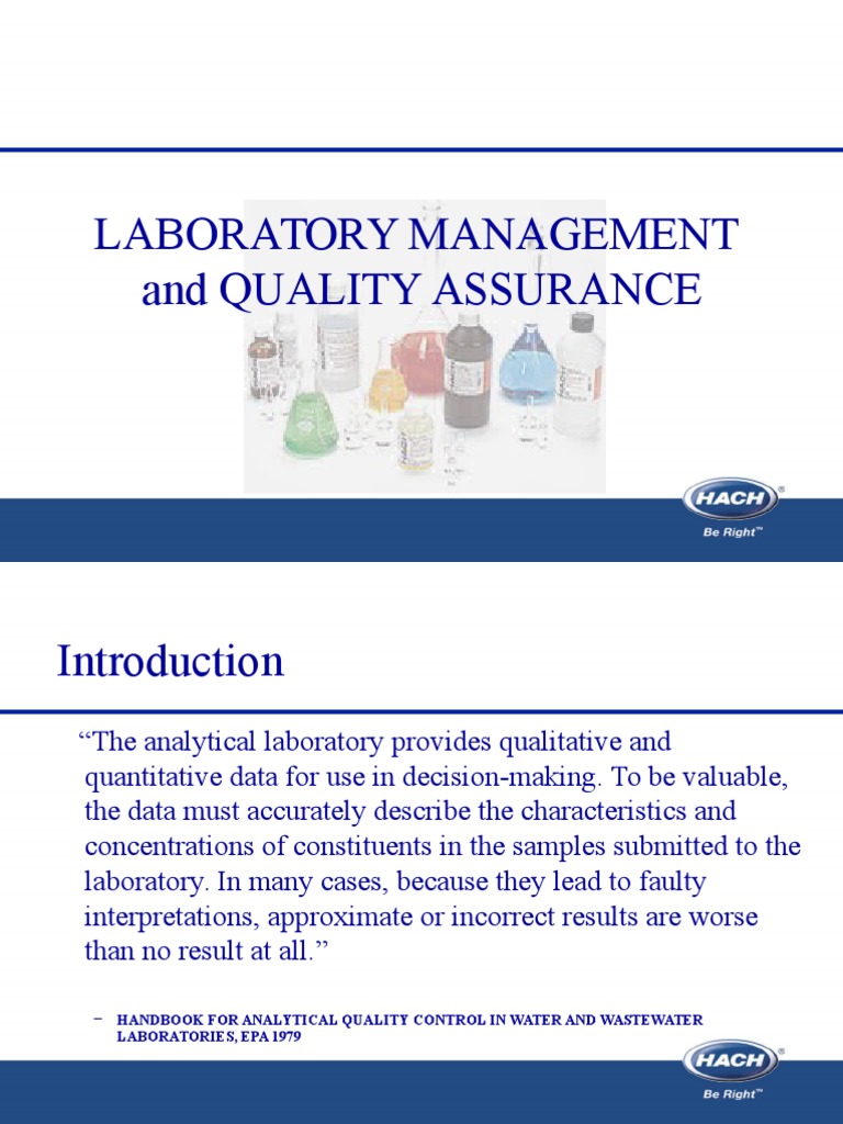 Laboratory Quality Assurance Management | PDF | Accuracy And Precision ...