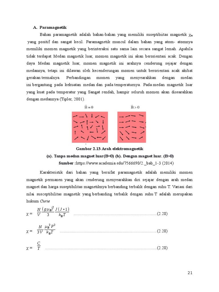Paramagnetik | PDF | Metode & Bahan Ajar | Sains & Matematika
