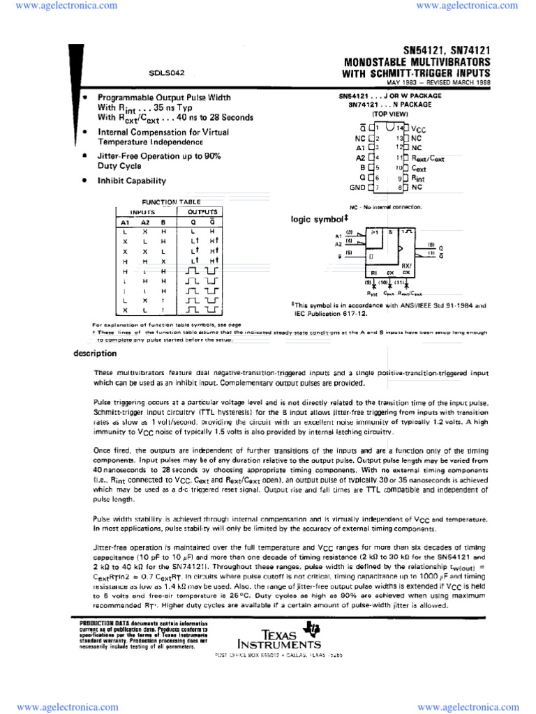 74LS121 | PDF | Patent | Copyright Infringement