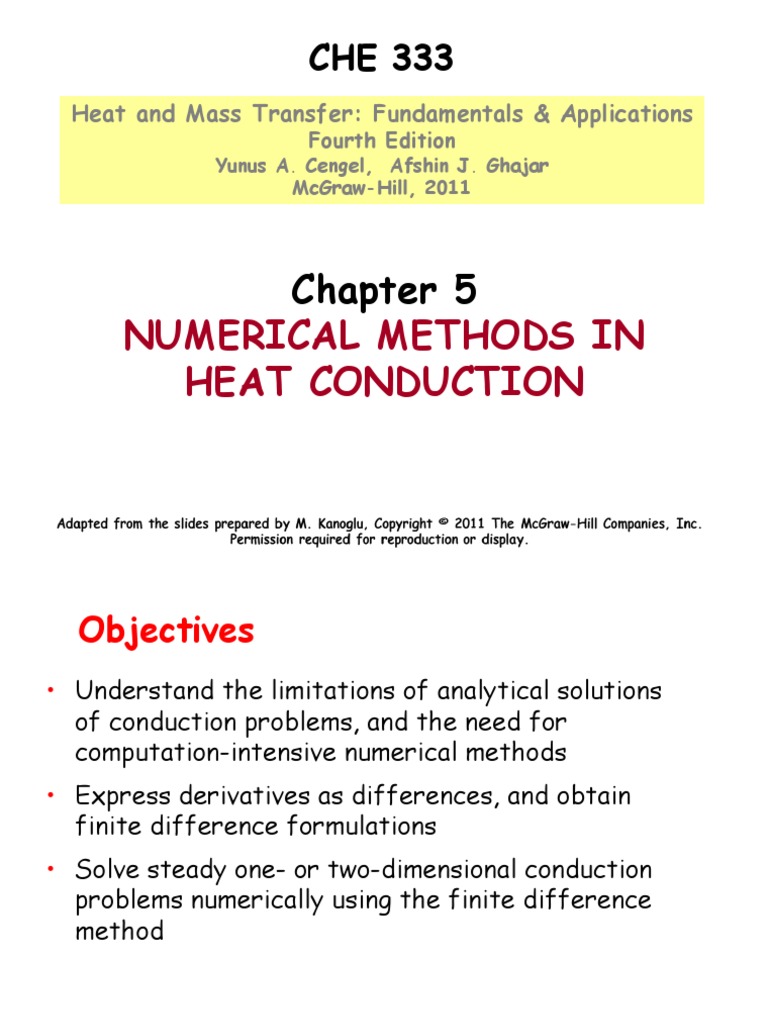 Numerical Methods for Heat Conduction | PDF | Thermal Conduction ...