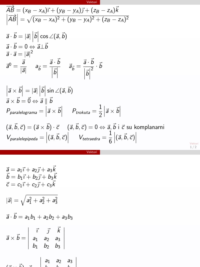 ForMule Vektori | PDF