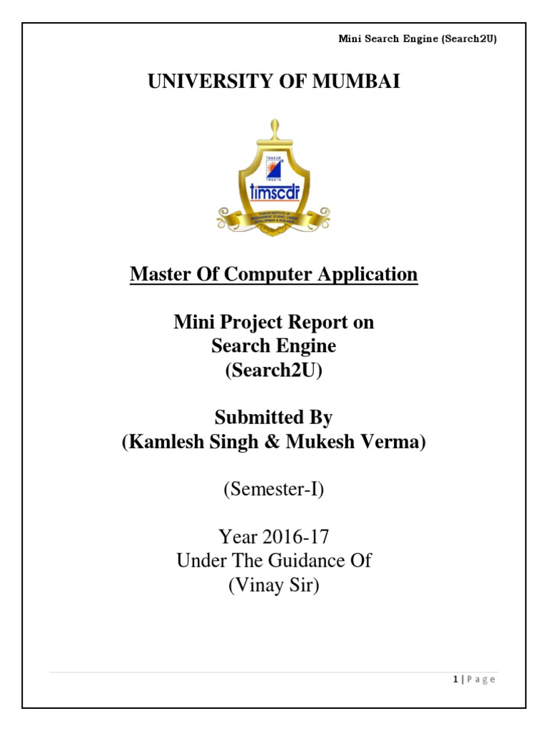 Project Front Pages-IWT | PDF | Feasibility Study | Web Search Engine