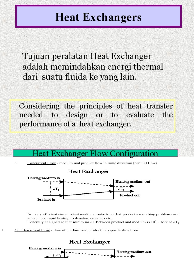 Jenis dan Fungsi Heat Exchanger | PDF