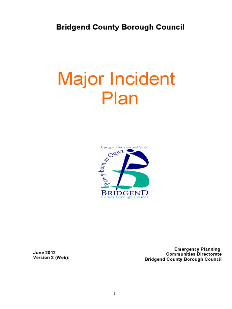 Major Incident Plan | Download Free PDF | Emergency Management | Emergency