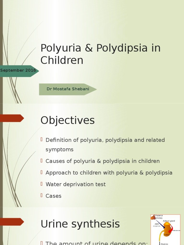 Polyuria and Polydipsia in Children | PDF | Urine | Medical Specialties