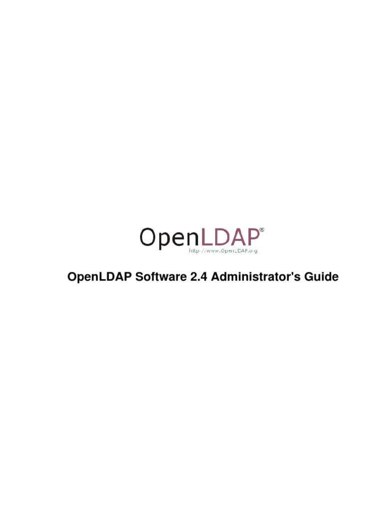 OpenLDAP Admin Guide | PDF