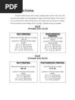 Screen Printing Price Chart | PDF