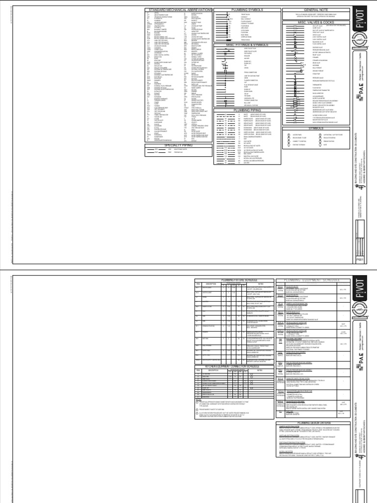 HES Bid Set Plumbing Drawings | PDF | Water Heating | Valve
