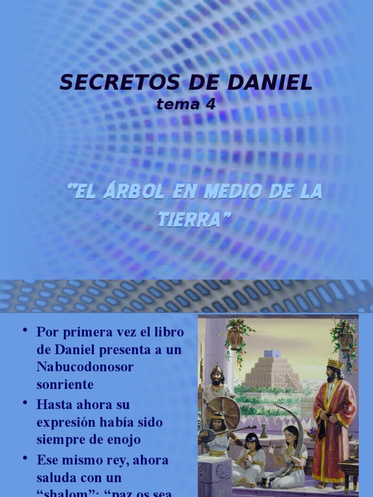 Secretos de Daniel, Cap. 4 | PDF | Daniel (figura bíblica ...